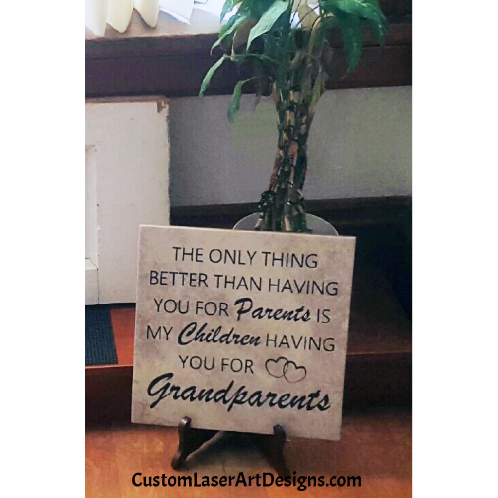 The Only Thing Better - Parents Children Grandparents Vinyl-Cut Quote ...